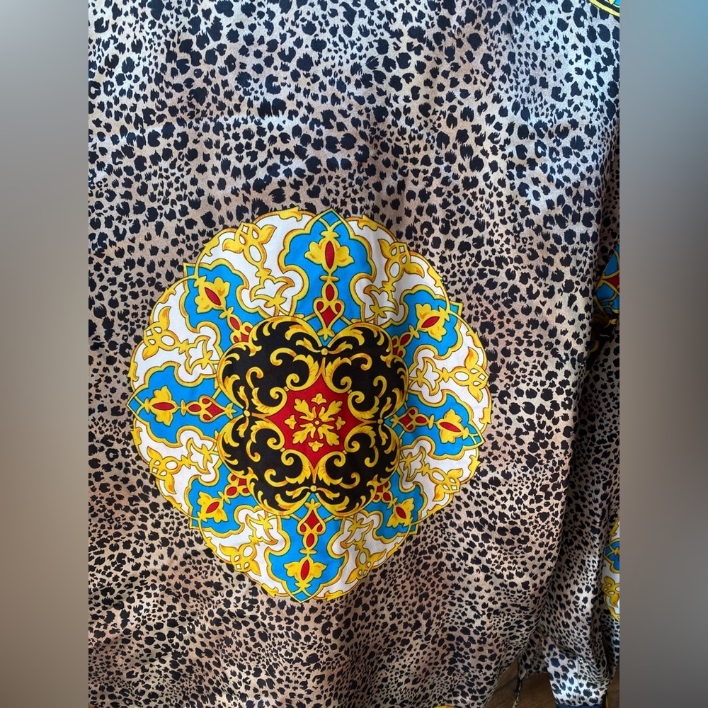 Vintage Fred David Asian Inspired Blouse/Tunic Colorf… - Gem